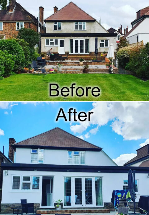 K Rendering - Silicone Coloured Renders for South London inc. Croydon